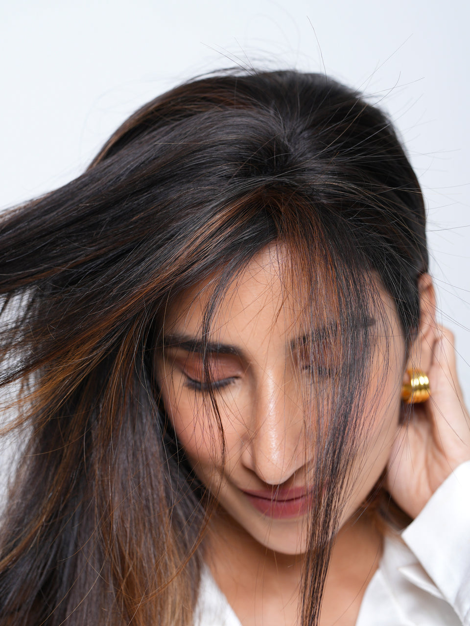 Backcombed hair topper – Lace Base – 100% human hair | Nish Hair